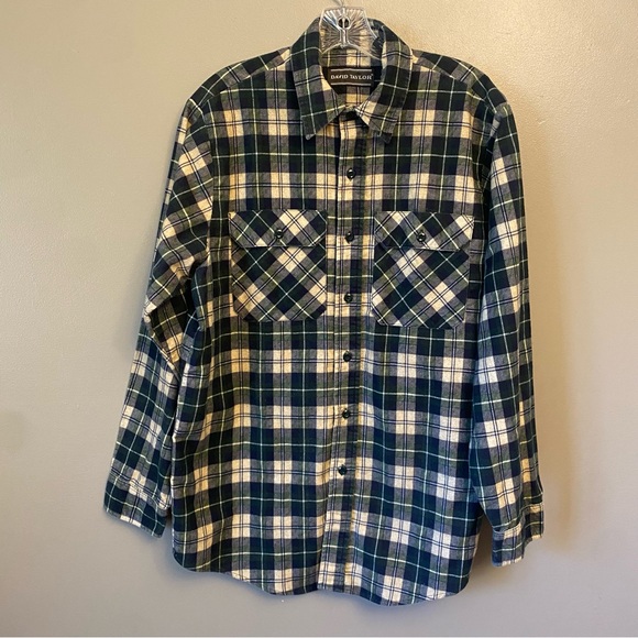 David Taylor | Shirts | David Taylor Flannel Shirt Mens Button Up Long ...